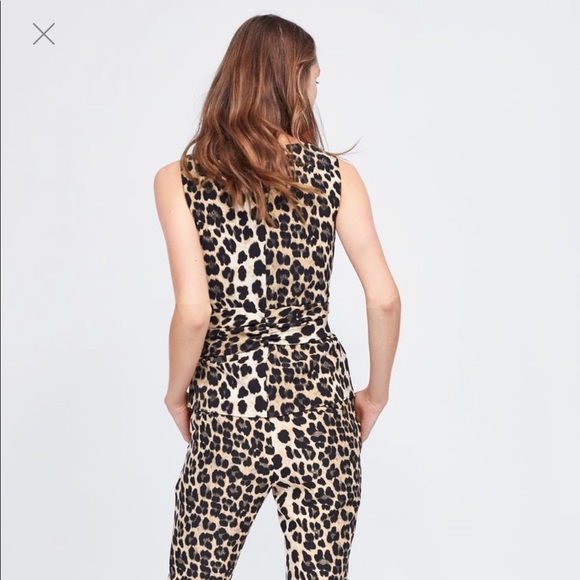 Zara | Tops | Zara Leopard Animal Print Blouse | Poshmark